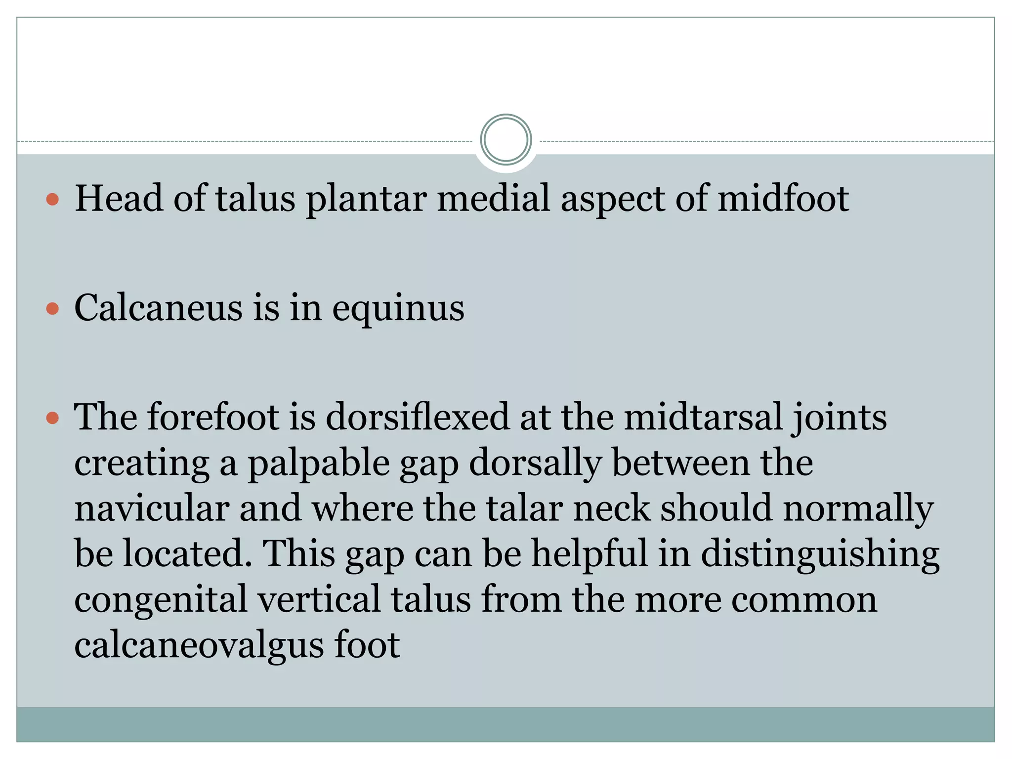 Congenital vertical talus BY DR.NAVEEN RATHOR | PPTX