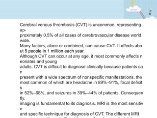 Cvt | PPT | Brain and Nervous System Disorders | Diseases and Conditions
