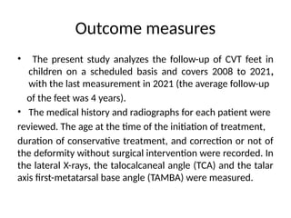 Congenital Vertical Talus Treatment options | PPT