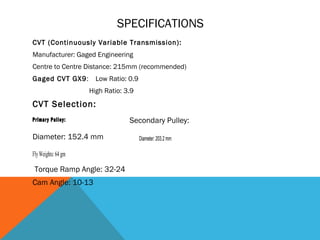 CVT- case study of all terrain vehicle | PPT