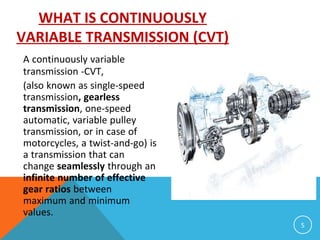 CVT- case study of all terrain vehicle | PPT