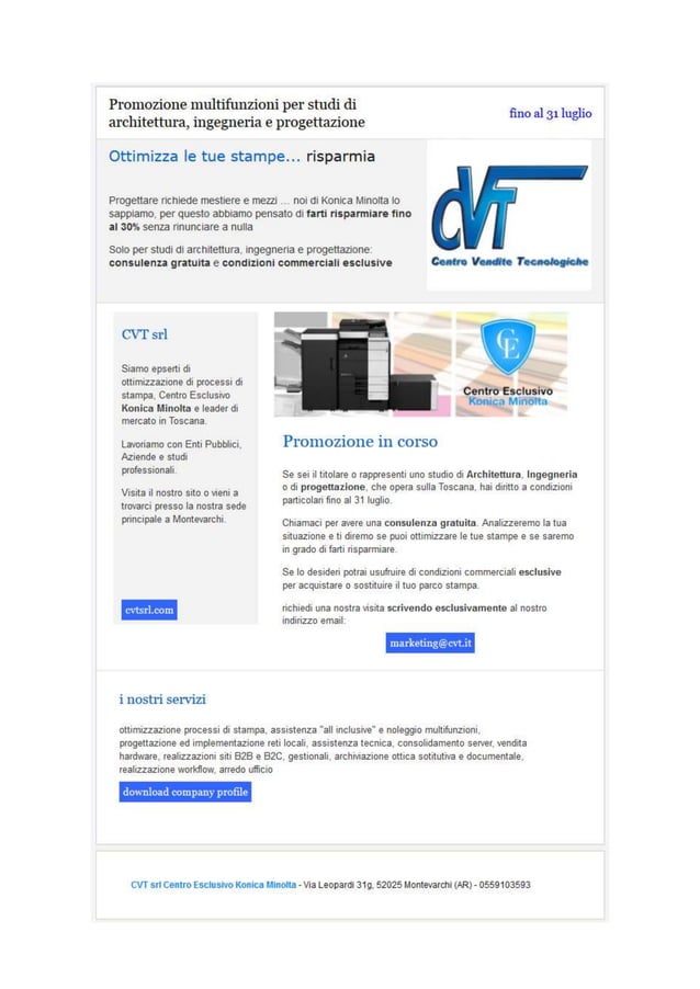 Cvt campagna promozioni giugno luglio | DOCX