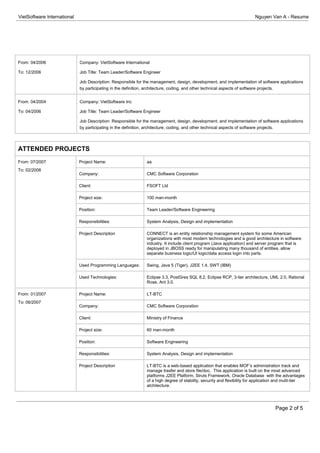 CV Template | DOC