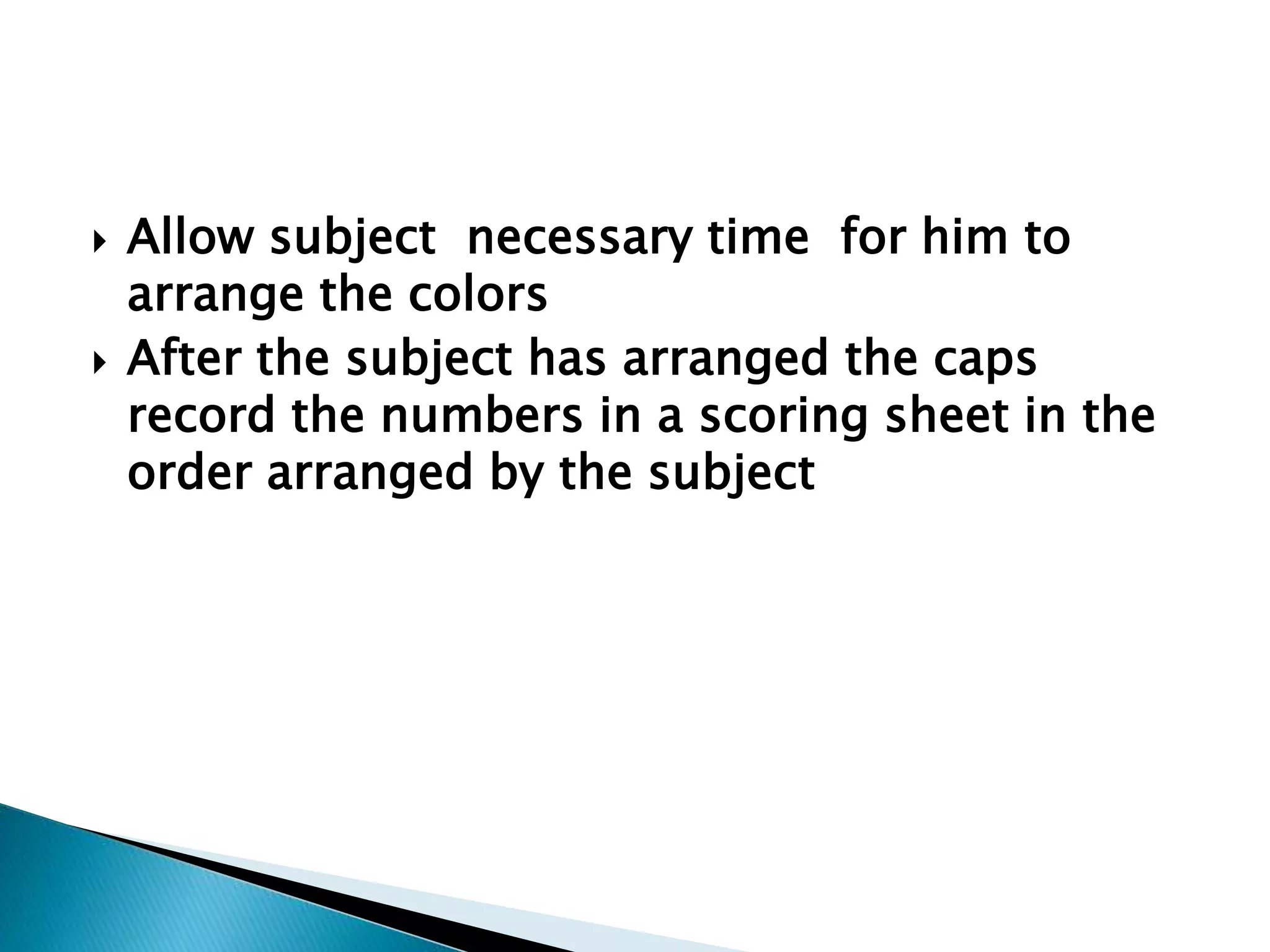 Colour vision test | PPTX