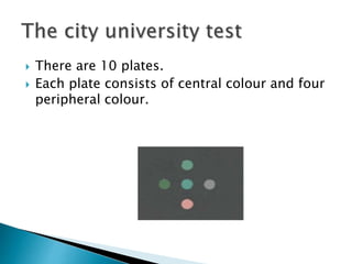 Colour vision test | PPTX