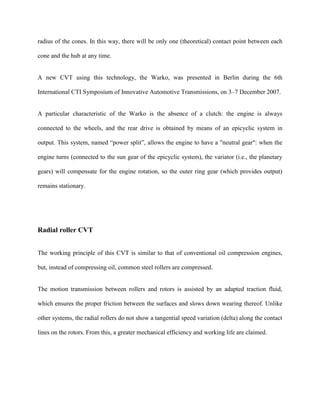Continuously Variable Transmission Teaching Model | DOCX