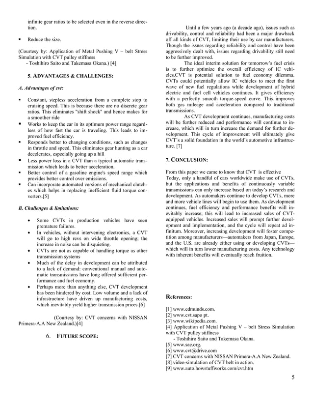 Cvt by , tushar kotwal | DOC