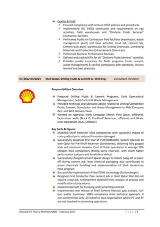 Cv thierry maysounabe 022017 | PDF