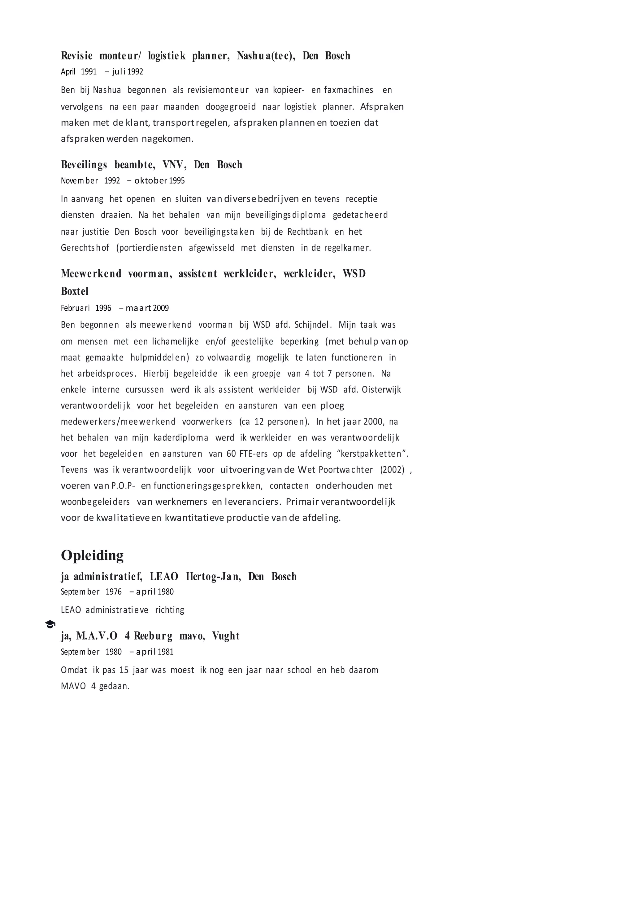 CV Tiny v Beurden | DOCX