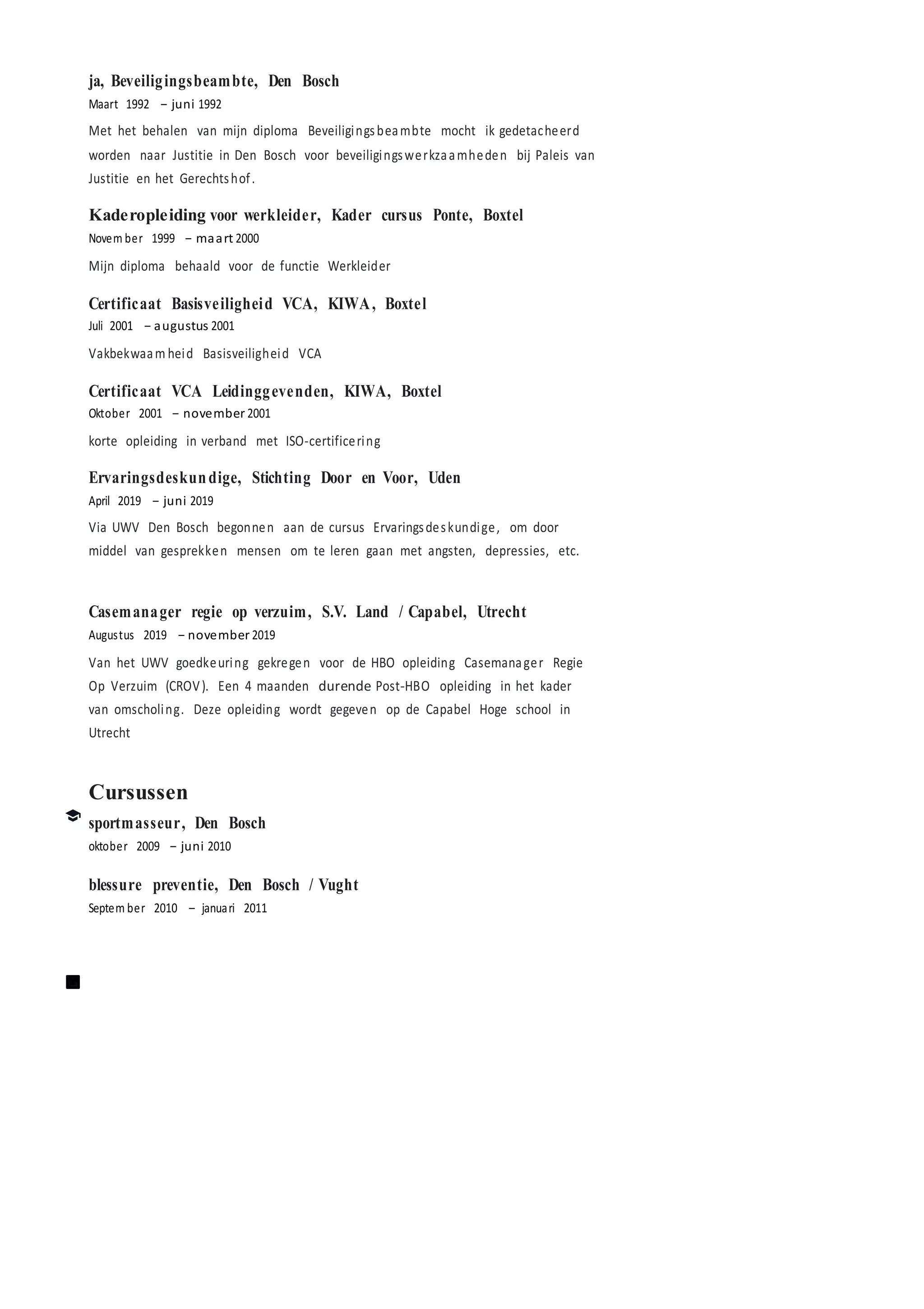 CV Tiny v Beurden | DOCX