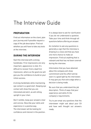 Cv / Interview tips ep professional | PDF