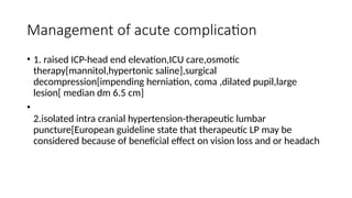 CVT –MANAGEMENT ,anticoagulation and seizure management | PPT