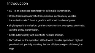 Continuous Variable Transmissionm, PPTX | PPT