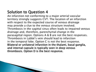 Cerebral Venous Thrombosis (CVT) MCQ | PPT