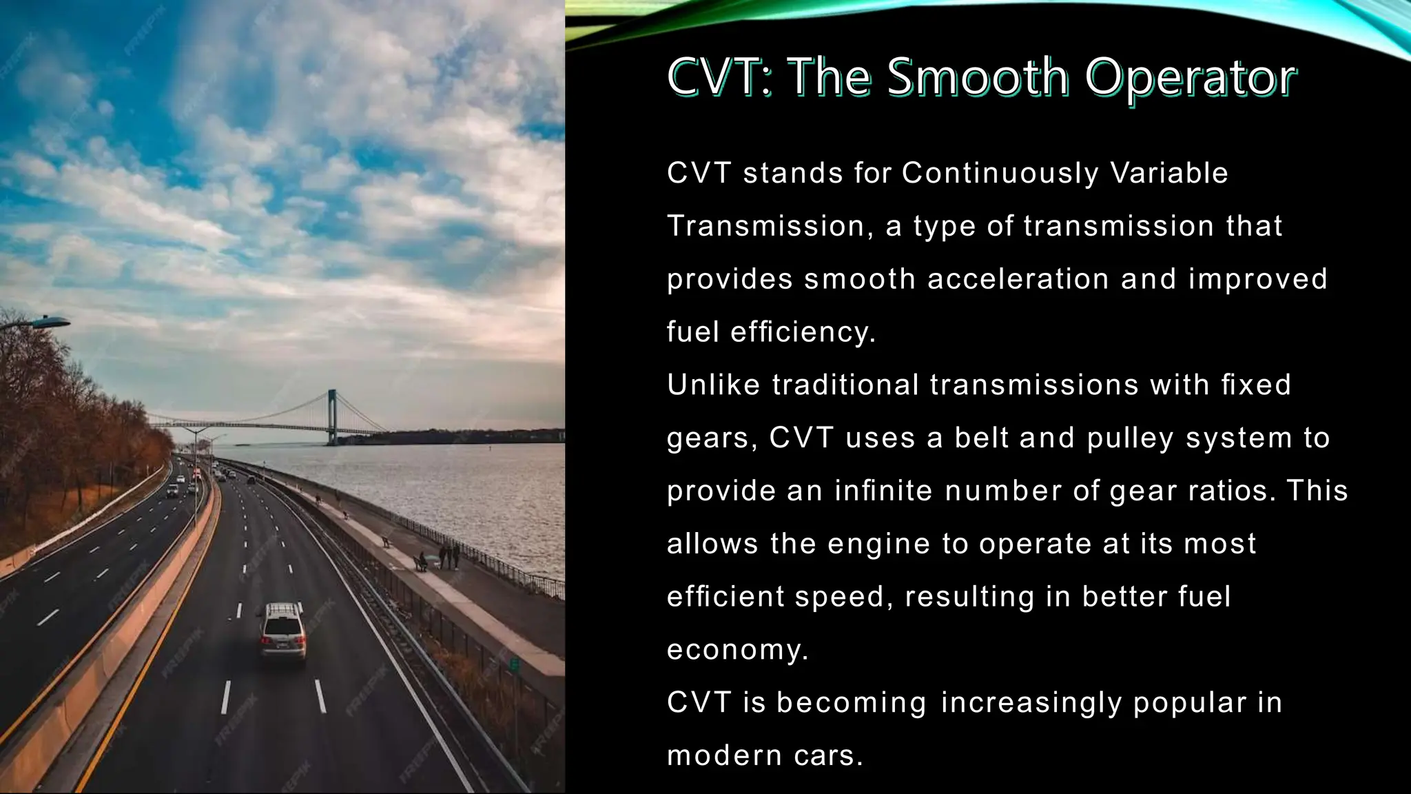 CVT updated.pptx continous variable transmisson | PPT