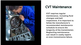 CVT updated.pptx continous variable transmisson | PPT