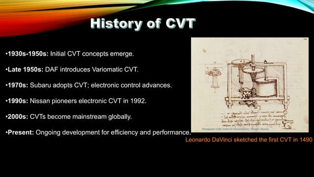 CVT updated.pptx continous variable transmisson | PPT