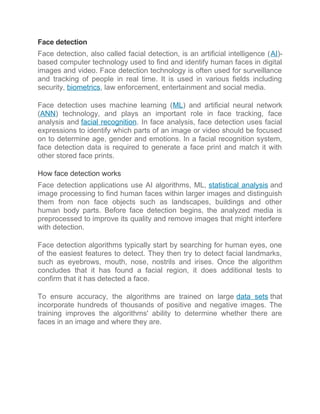 COMPUTER VISION UNIT 5 NOTES FROR BSC CS WITH AI MADRAS UNIVERSITY | DOCX