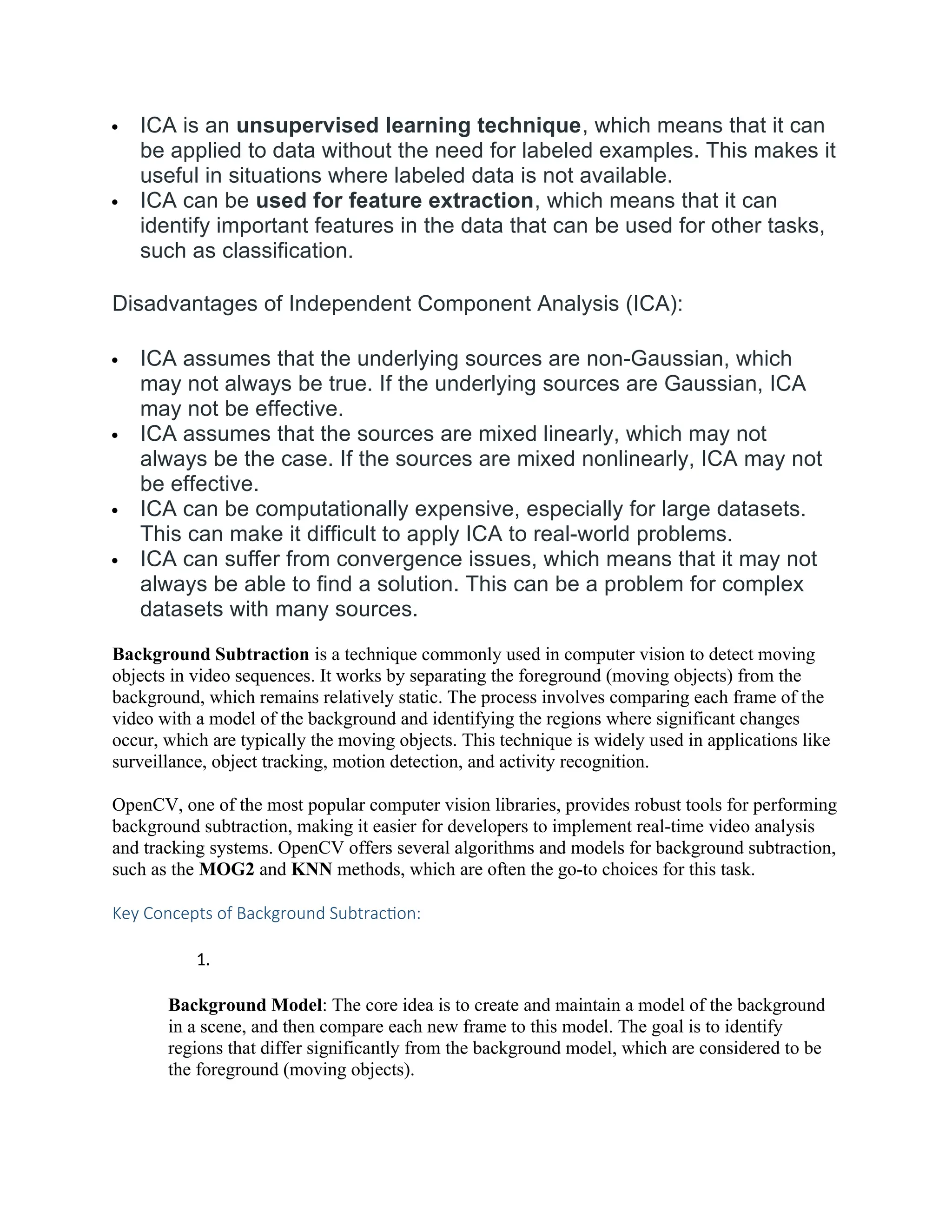 COMPUTER VISION UNIT 4 BSC CS WITH AI MADRAS UNIVERSITY | DOCX