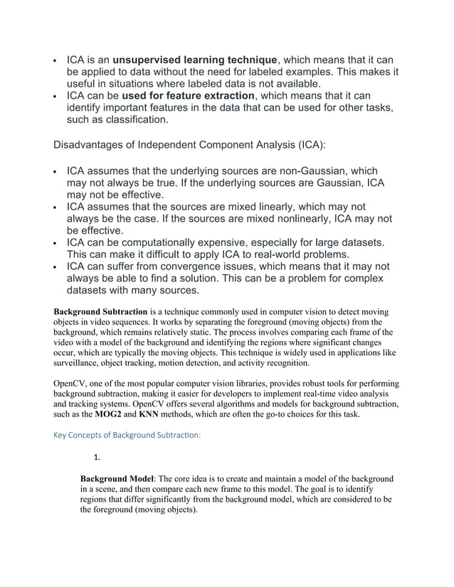 COMPUTER VISION UNIT 4 BSC CS WITH AI MADRAS UNIVERSITY | PDF