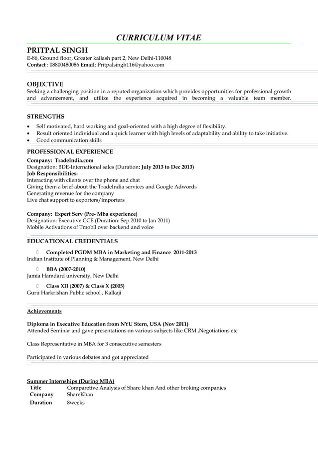 Cvupdated prit | DOC