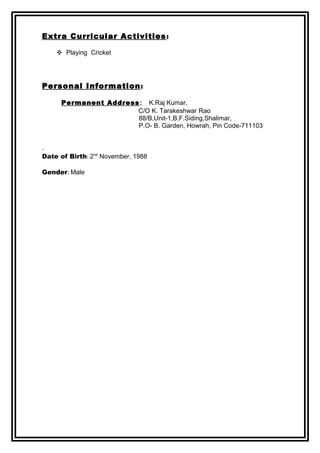 Cv updated with mba and m.com.2015 1 | PDF