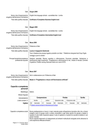 Cv valerio vozella | PDF