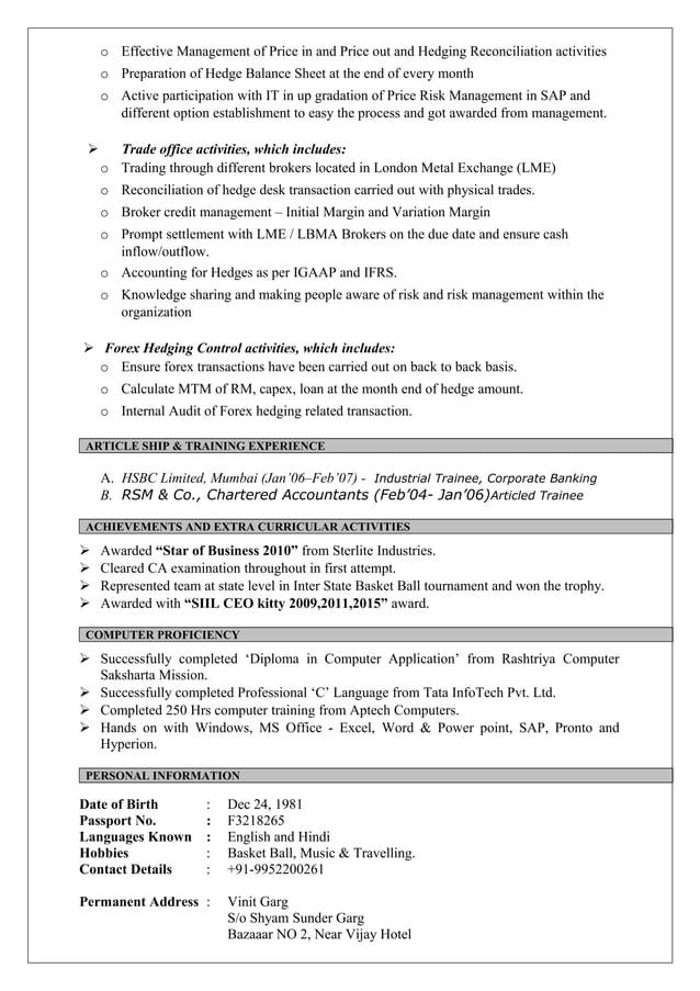 Cv vinit updated final1 | PDF