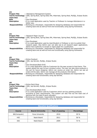 Cv vipul valvi_java_developer | PDF