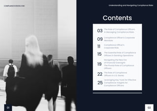 Compliance Officer Leadership vision 2024 Understanding and Navigating Compliance Risks | PDF