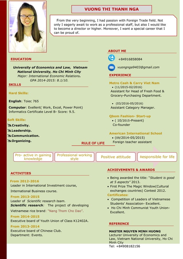 Cv vuong thi thanh nga | PDF