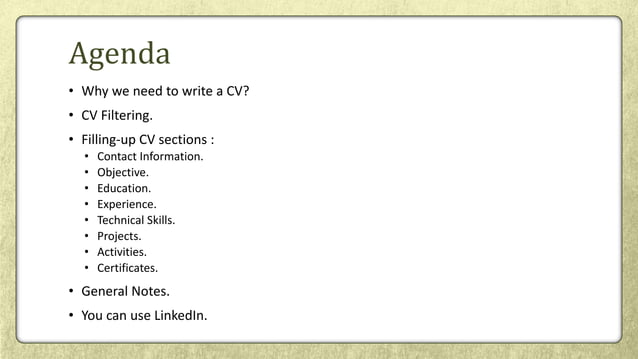 CV writing | PPT