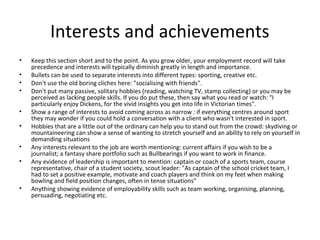 CV writing | PPT