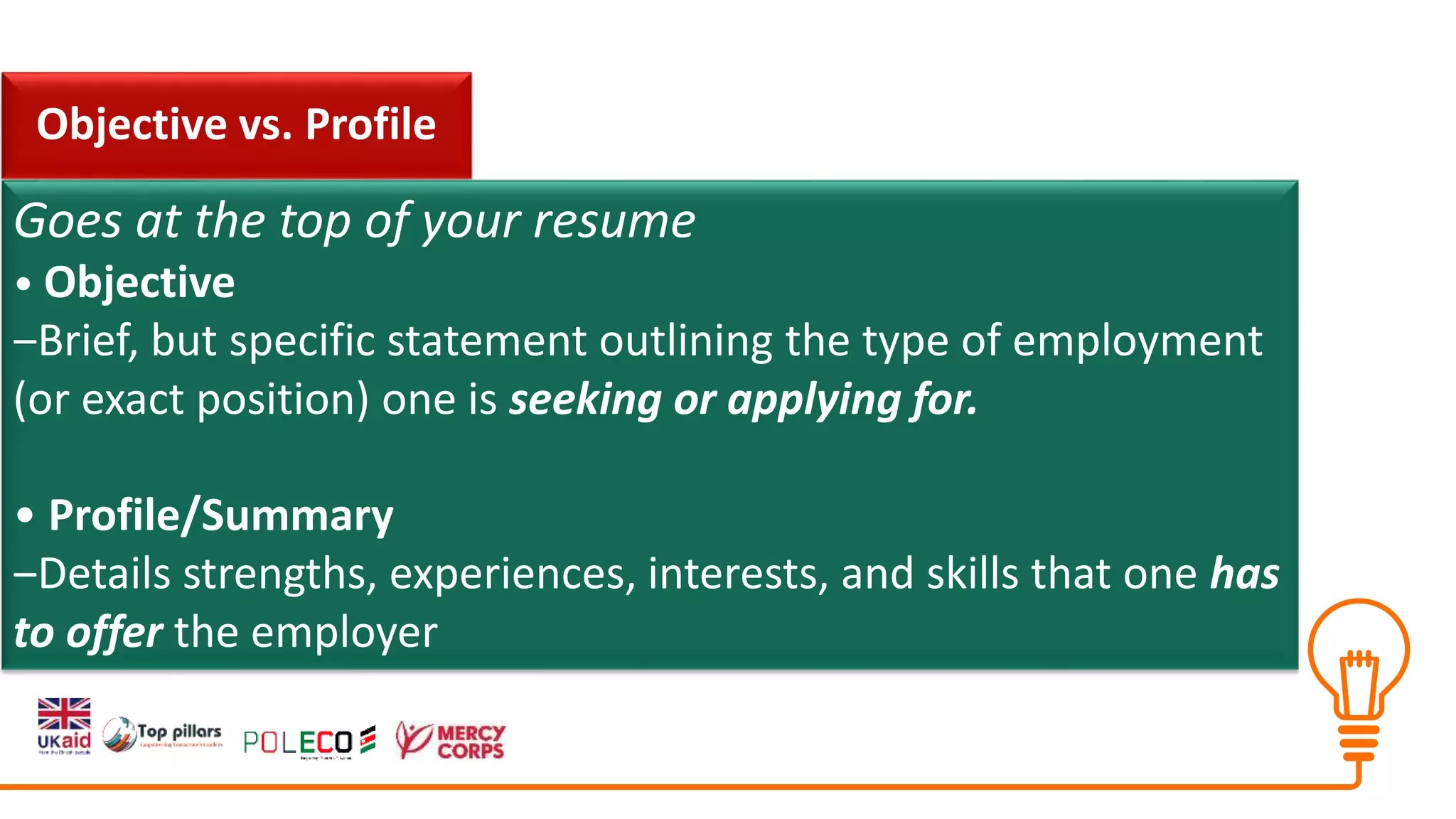 CV Writing skills | PPT