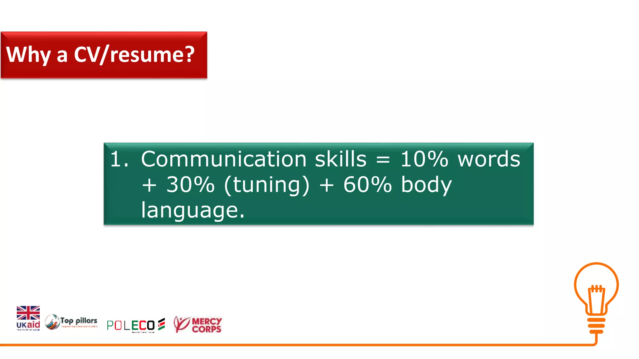 CV Writing skills | PPT