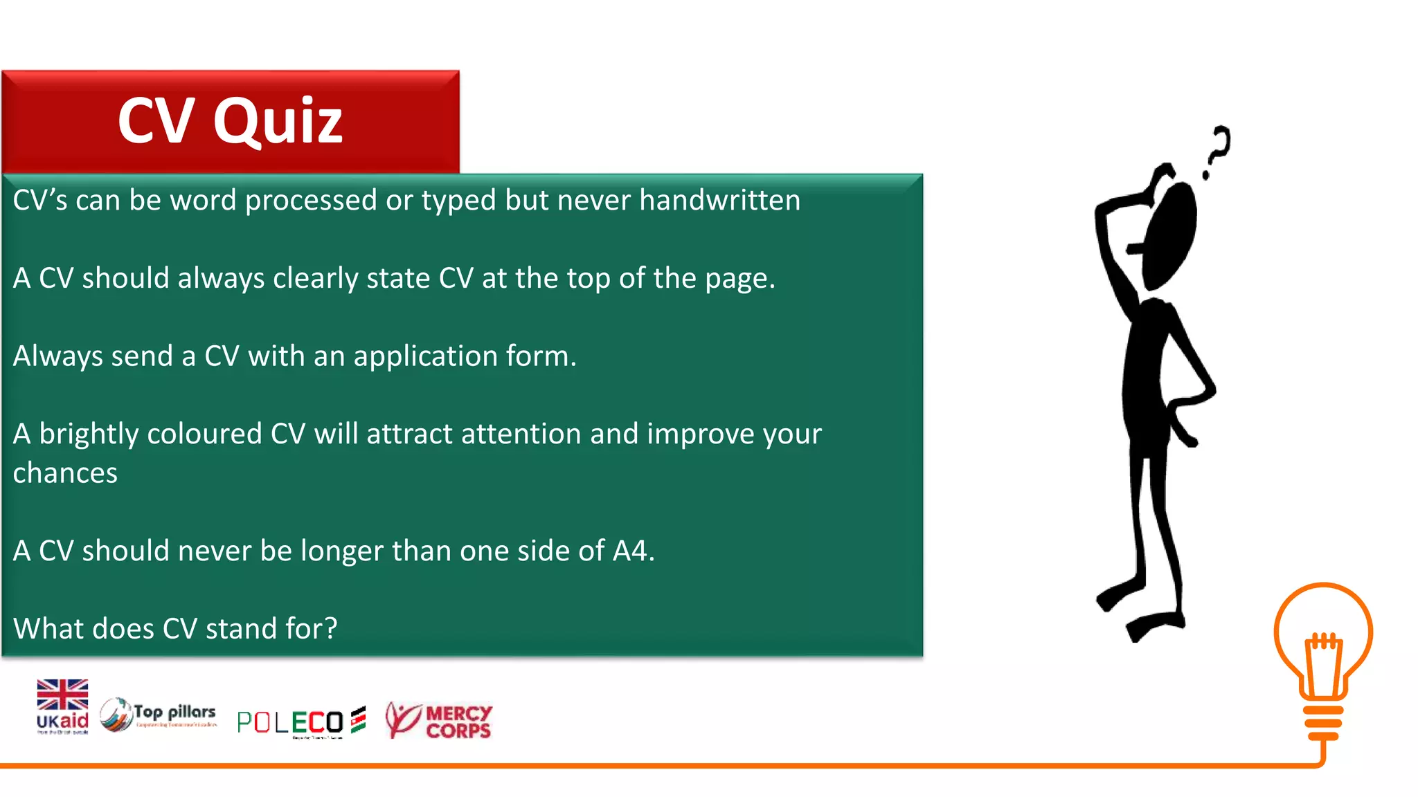 CV Writing skills | PPT