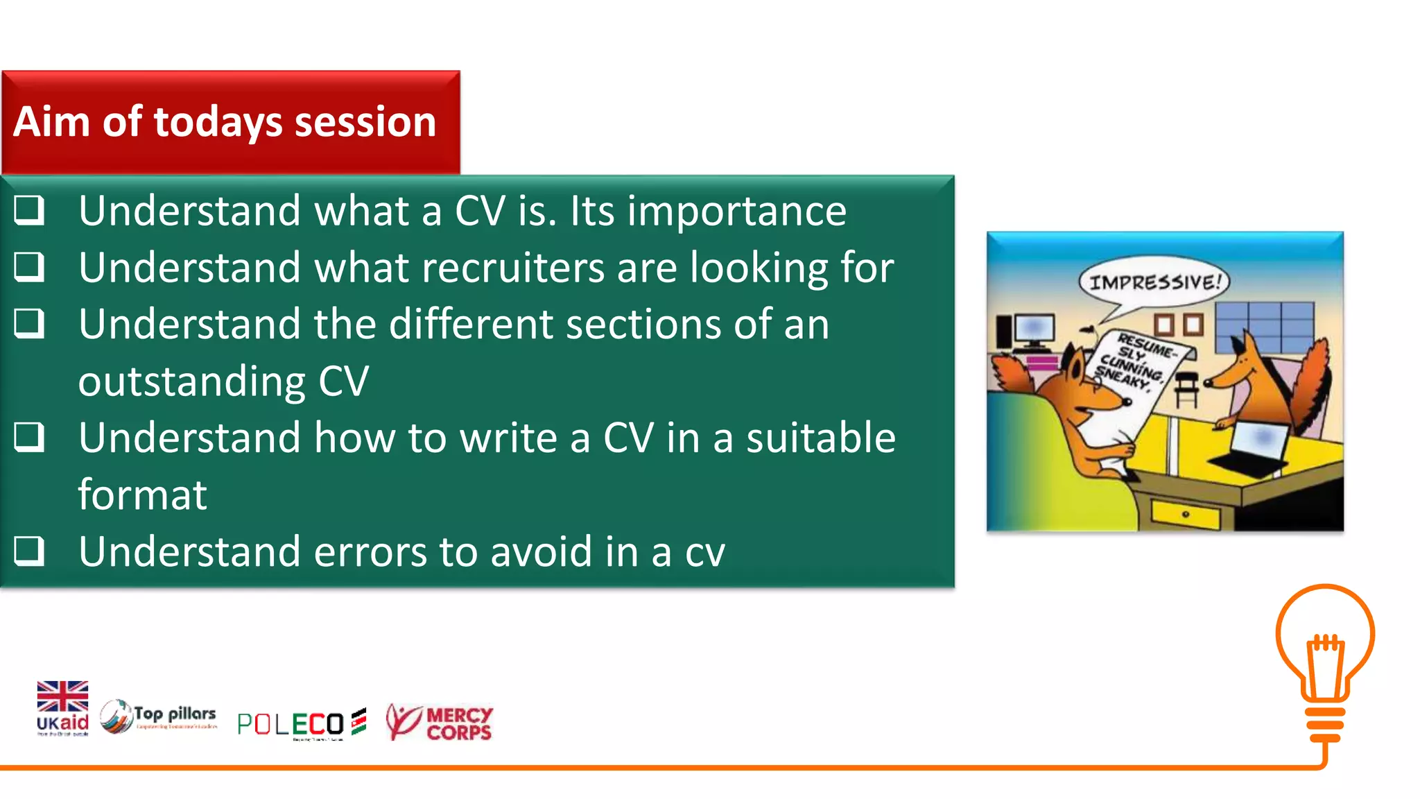 CV Writing skills | PPT