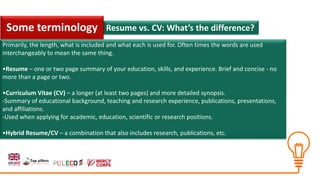 CV Writing skills | PPTX