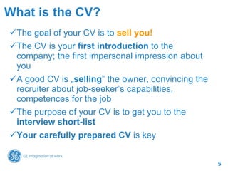CV Writing and Interview Technique | PPT