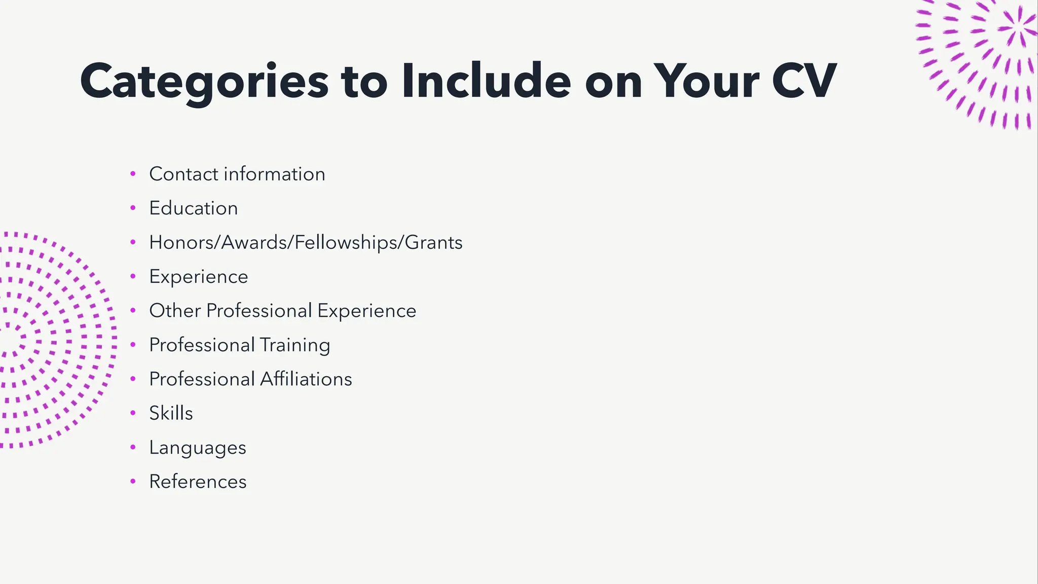 Curriculum Vitae Writing Guide for Career Preparation.pdf