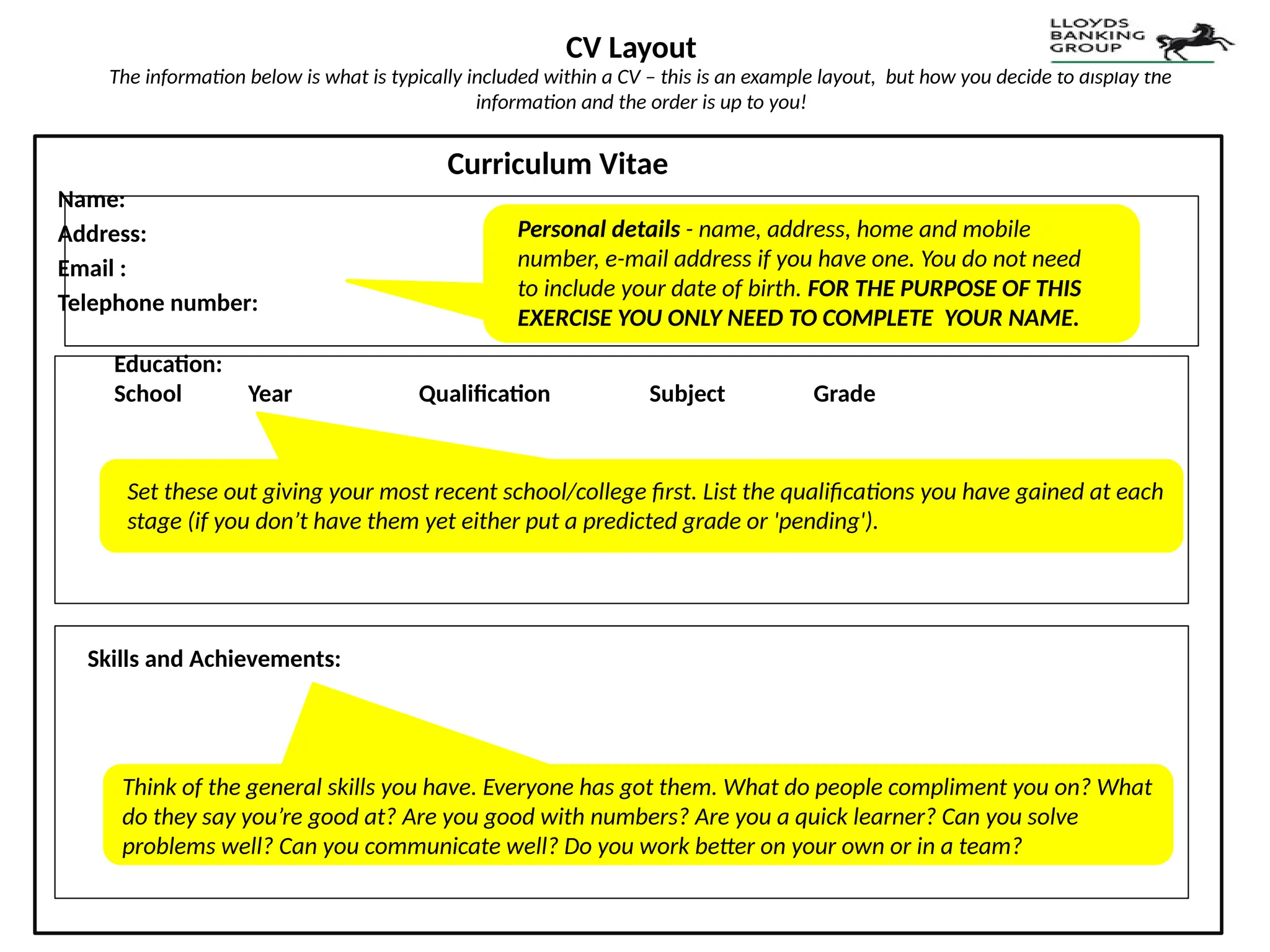 CV_writing_powerpoint - p CV_writing_powerpoint - p | PPT