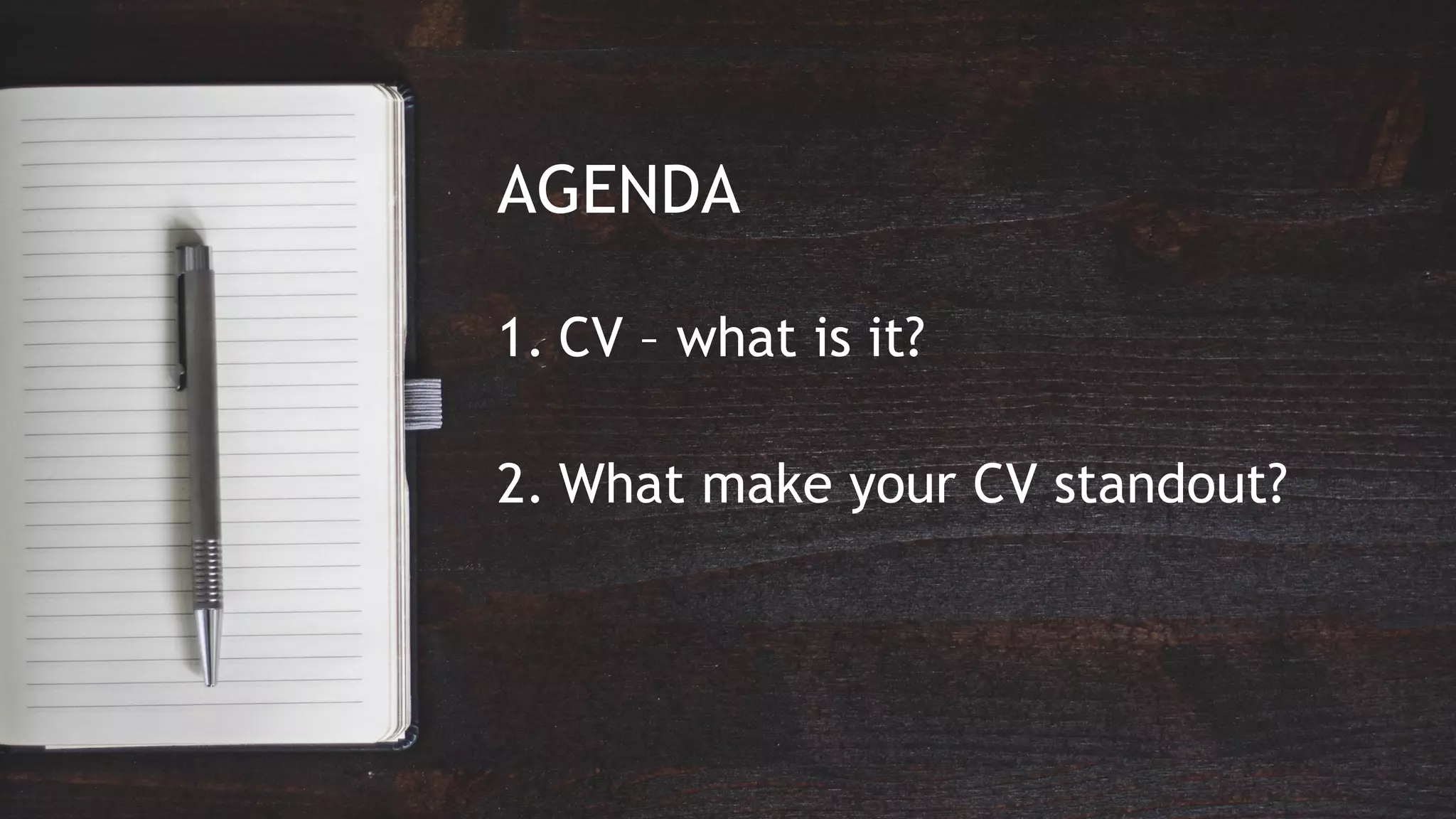 CV writing presentation | PPT