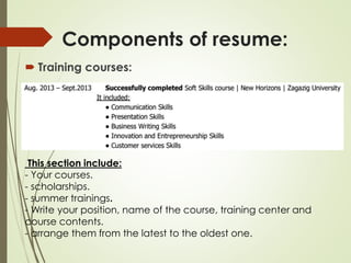 Cv writing session | PPTX