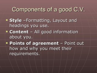 Cv writing skills | PPT