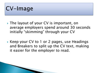 CV Writing Tip's | PPT