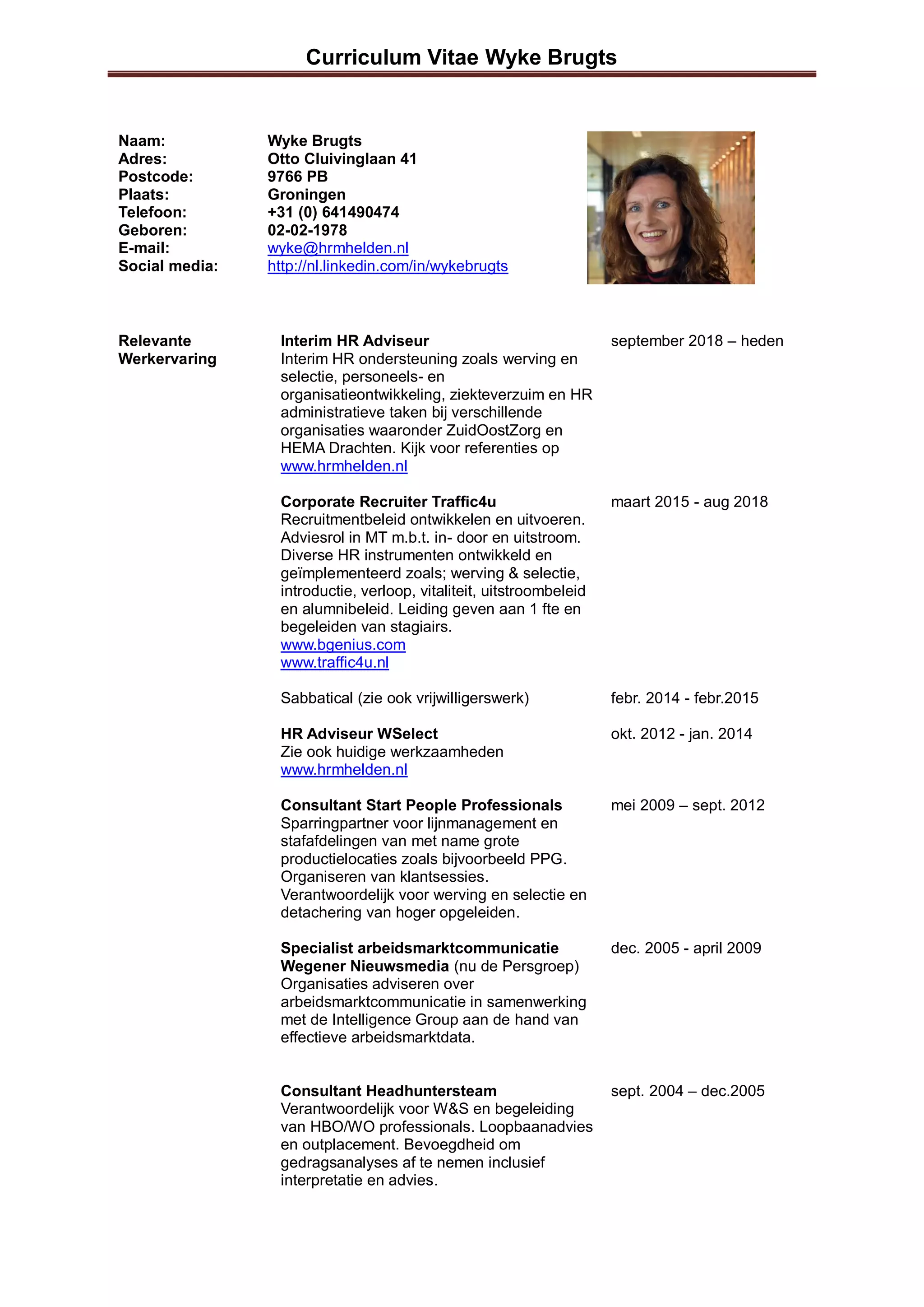 Cv Wyke Brugts | PDF