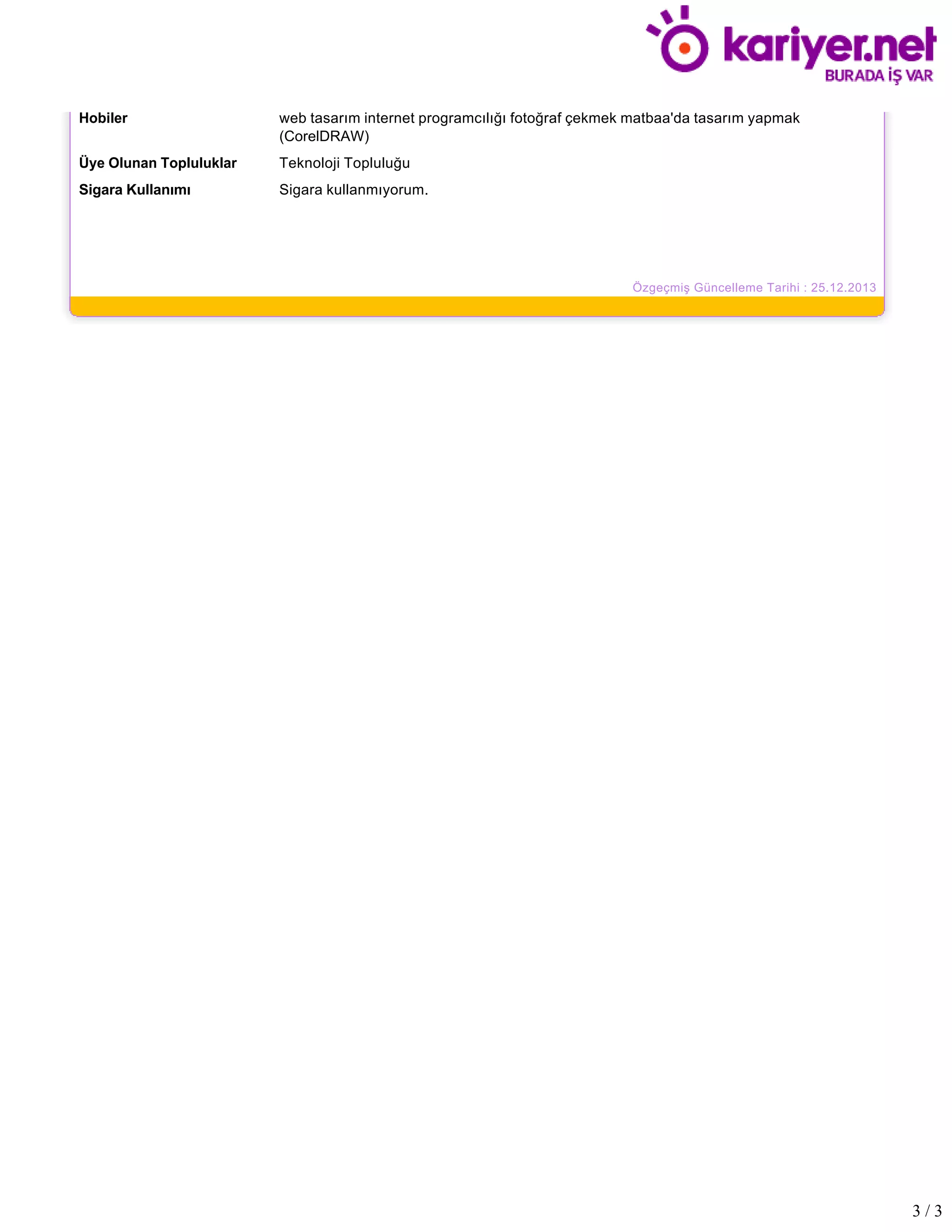 Cv yalcin dursun_108632147 | PDF