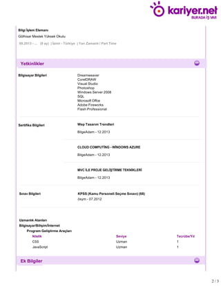 Cv yalcin dursun_108632147 | PDF