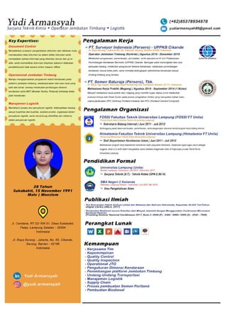 Cv yudi armansyah | PDF