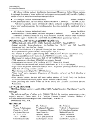 Postdoc Reseacher CV | PDF